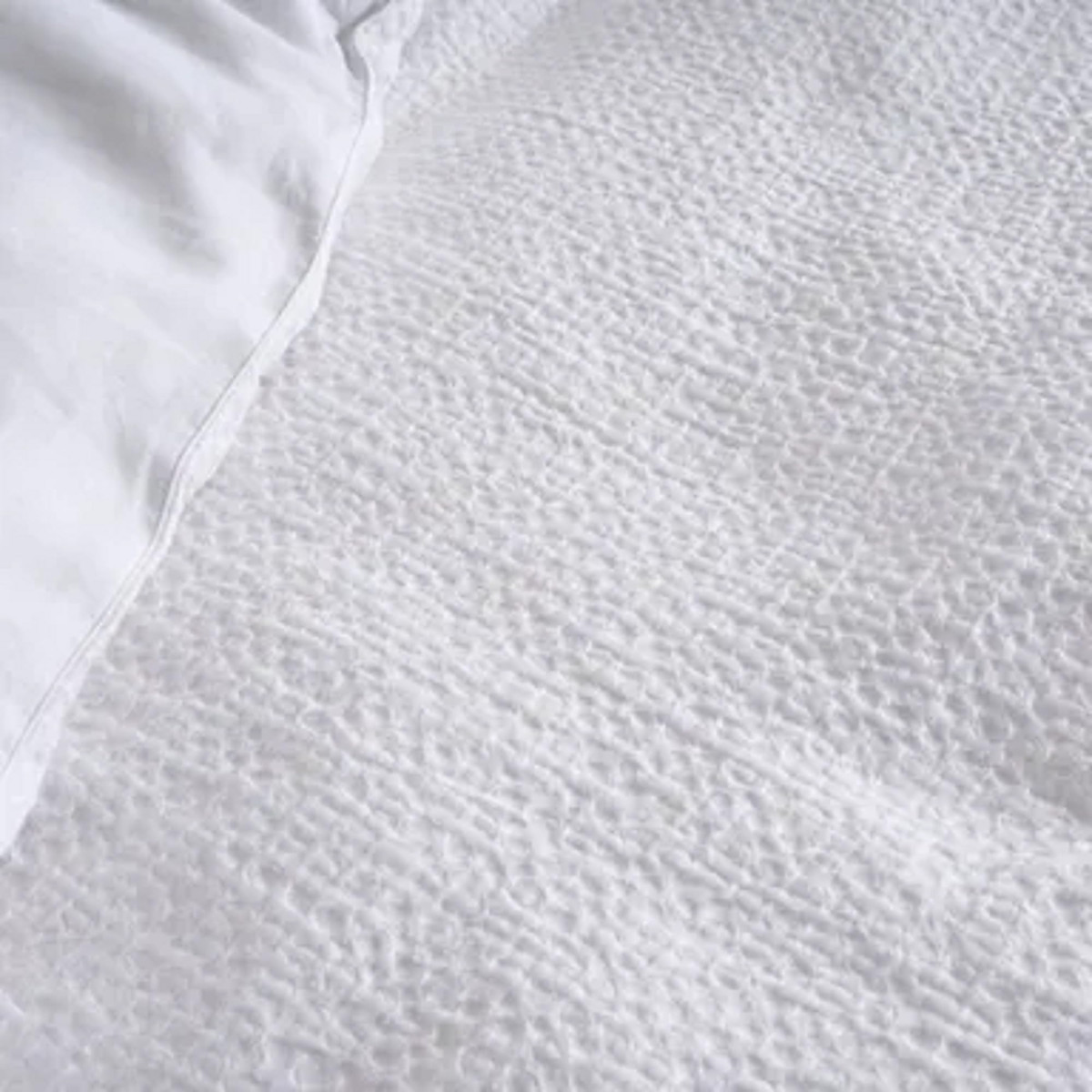 White Waffle Duvet Cover Set, Cotton Bedding Cover, Waffle Quilt Cover, Waffle Bedding Set, Comforter Cotton Duvet Cover, Single, Double, King, Queen Duvet Cover Set (Over Size 120X120)