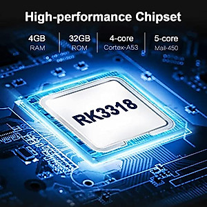Android TV Box 2023 Android TV Box 11.0 4GB RAM 32GB ROM 4K RK3318 with 2.4G 5G WiFi Bluetooth 4.0 with Mini Wireless Keyboard TV Box Android Ethernet LAN USB 3.0 Smart TV Box Android Box