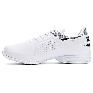 Puma Mens Viz Runner Repeat Wide Running Sneakers Shoes - White - Size 10.5 M
