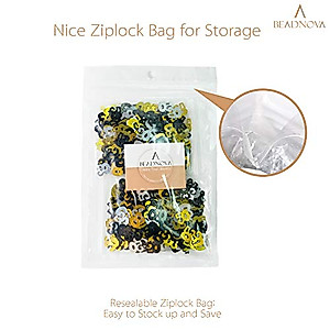 BEADNOVA 50th Birthday Confetti Fifty Years Old Confetti 50 Anniversary Number Confetti for Birthday Party Decor Wedding Table Decoration (1oz, Gold Silver Black Mix)