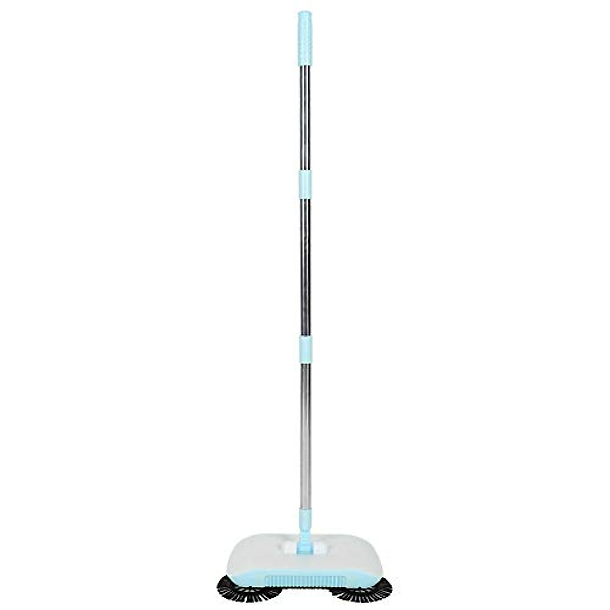 Hand Push Sweeper, Household Hand Sweeping Machine, Non Electric Sweeper Mop Broom Dustpan Floor Cleaning Tools for Cleaning Hair, Fruit Shell, Dust, etc - Angle Changable Freely(Blue)