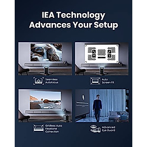 NEBULA Cosmos Laser 4K Projector with Nebula Desktop Stand for Projectors