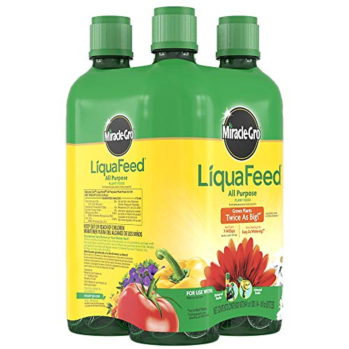 Miracle-Gro Liquafeed All Purpose Plant Food, 4-Pack Refills