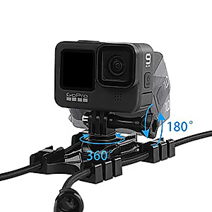 KOQEIEY Fence Mount - Swing Vision Fence Mount Compatible with Gopro11, iPhone, Phone, Mevo Start and Other Action Cameras for Softball, Tennis, Baseball, Football, Net/Chain Link Games Recording