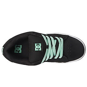 DC Womens Gaveler Casual Low Top Skate Shoes Sneakers Black/Green 8.5 B - Medium