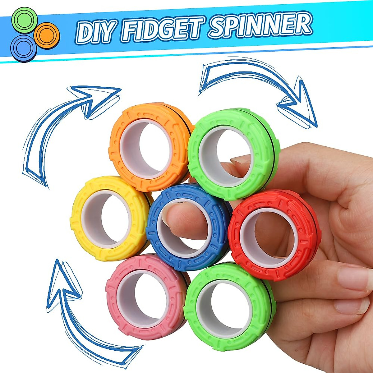 Anzmtosn 1.26 Inch Jumbo Magnetic Building Block for Kids Toddlers, Safe ABS Science Kit Large Magnets Cube Educational Learning Toy Stem Toy 3D Stacking Logical Toy Xmas Stocking Stuffer