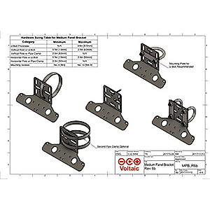 Voltaic Systems - Solar Panel Mounting Bracket (Medium) | Compatible with 3.5W - 10W Voltaic Solar Panels