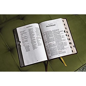 KJV, Thompson Chain-Reference Bible, Large Print, Leathersoft, Brown, Red Letter, Thumb Indexed, Comfort Print