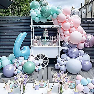 RUBFAC 116pcs Light Pink Balloons Different Sizes Pack of 36 18 12 10 5 Inch for Garland Arch Pastel Pink Extra Large Balloons for Birthday Baby Shower Gender Reveal Wedding Party Decoration