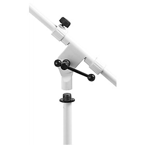On-Stage MS7801W Telescoping Microphone Boom Stand, White