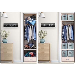 Sorbus 11 Inch Cube Storage Bin - 6 Foldable Storage Cubes for Shelf, Toy Box, Cubby and Closet Organizer - Pattern Aqua Collapsible Cloth Cube Storage Bins for Home Organization, Nursery, Bedroom