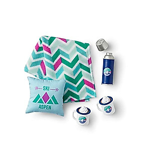 American Girl Corinne Tan Girl of the Year 2022 18-inch Doll Ski Lodge Fire Pit Playset with LED Flames, For Ages 8+