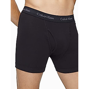 Calvin Klein Men's Cotton Classics 7-Pack Boxer Brief, 7 Black, L