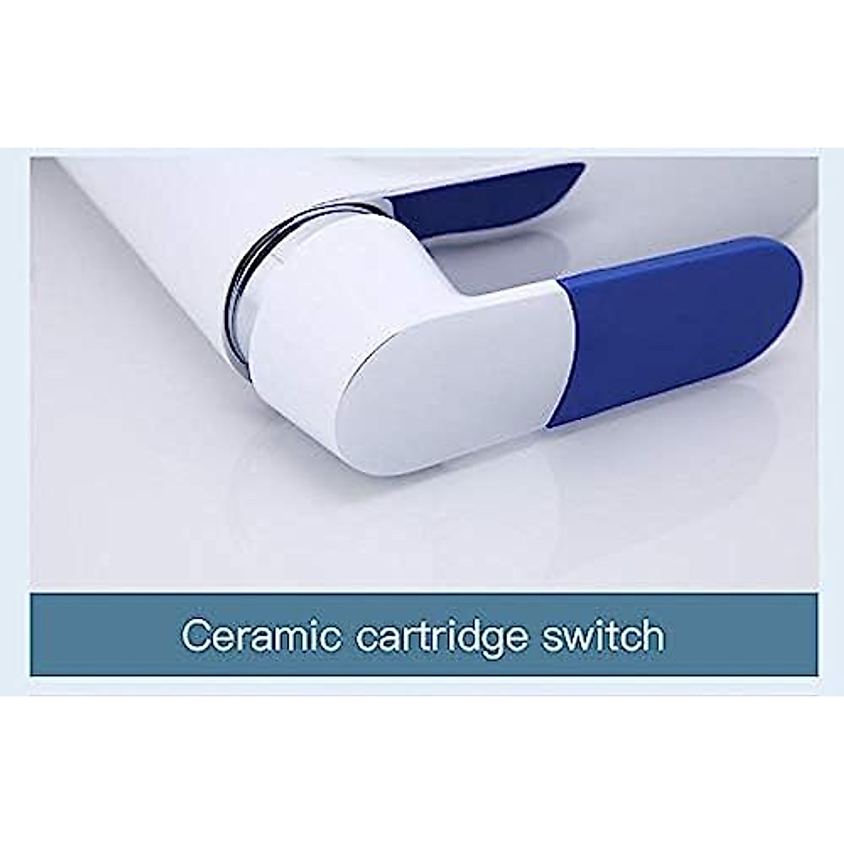 Kitchen Taps Bathroom Basin Sink Faucet Deck Mounted Bath Tap Cold and Hot Water Mixer Multi Color Handle Cover