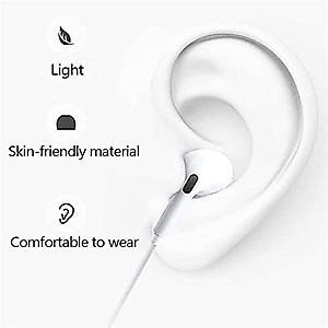 2 Pack -Apple Earbuds with Lightning Connector [Apple MFi Certified] iphone headphones (Built-in Microphone & Volume Control) Compatible with iPhone 13/SE/XR/XS/X/12/11/8/7/Plus Support All iOS System