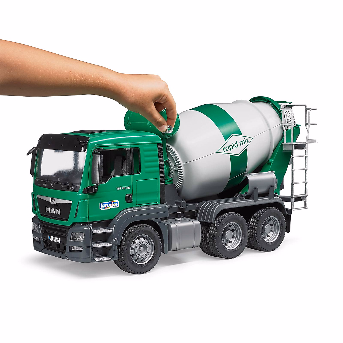 Bruder 03710 Man Tgs Cement Mixer Truck Vehicle for ages 36 months to 180 months