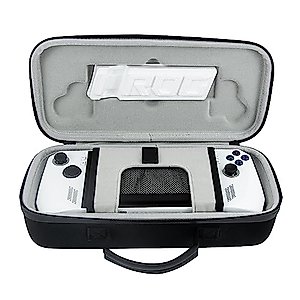 Hard Carrying Case for 2023 ASUS ROG Ally Handheld, ROG Ally 7 Accessories Travel Case with Charger Storage (Black)