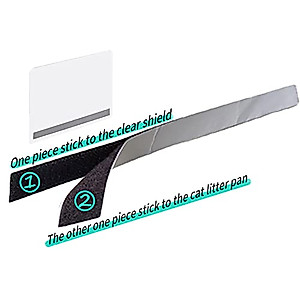 6 Pack Cat Litter Box Pee Shields, High Side Open Top Kitty Litter Pan Shield - Keep Litter in The Pan, (Litter Box Not Included)