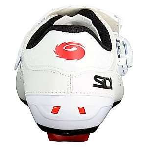 Sidi | Cycling Shoes, Professional Women's Road Bike Shoes Genius 10 Woman, Carbon Sole, Soft Instep Closure System, Integrated Heel, Stiffness Sole 6, Color White White [Size EU 40/US 6.5]