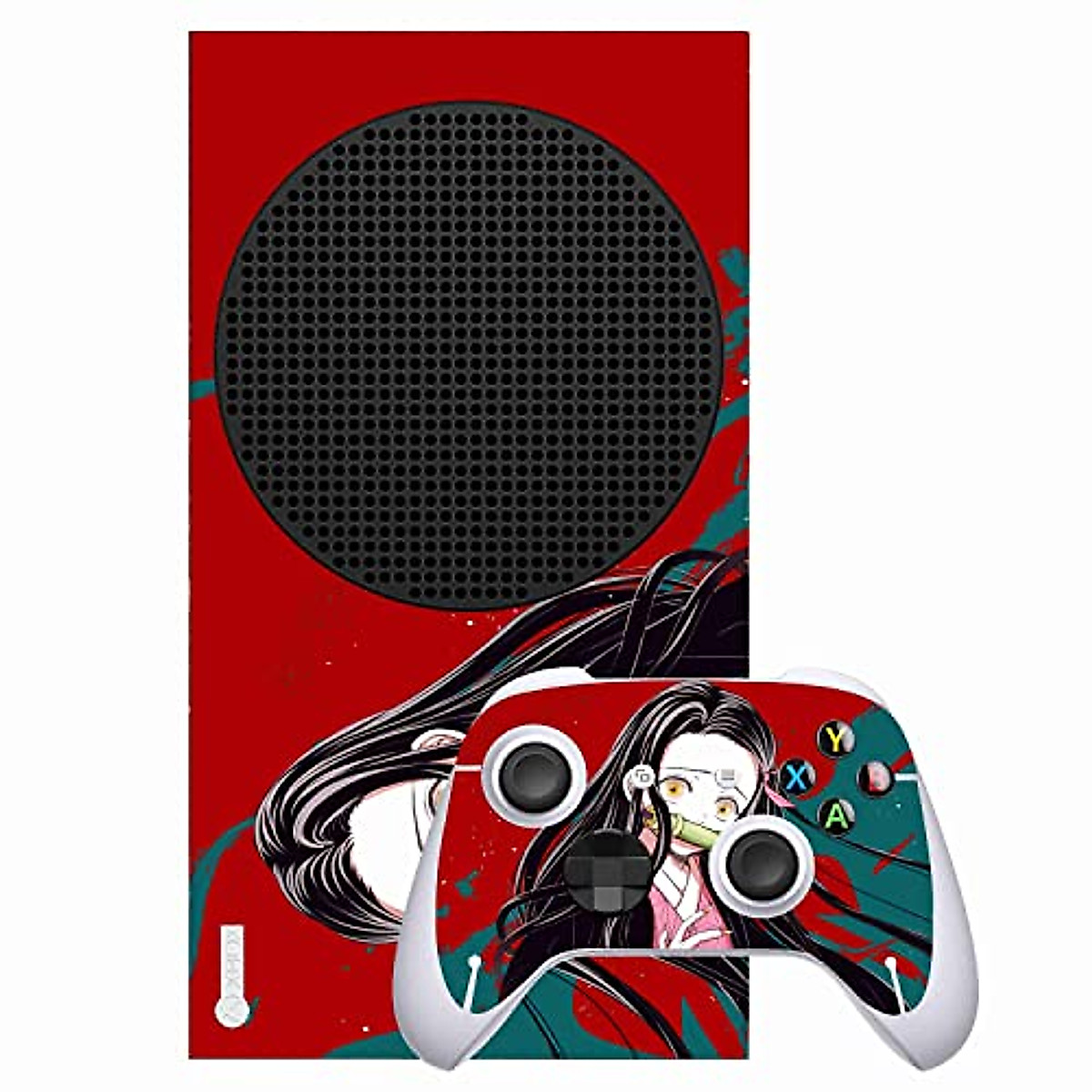 Anime X-Box Series S Skin Set Protector Wrap Cover Protective Faceplate Full Set Compatible with X-Box Series S Console & Controller Skins, xss-gm-1