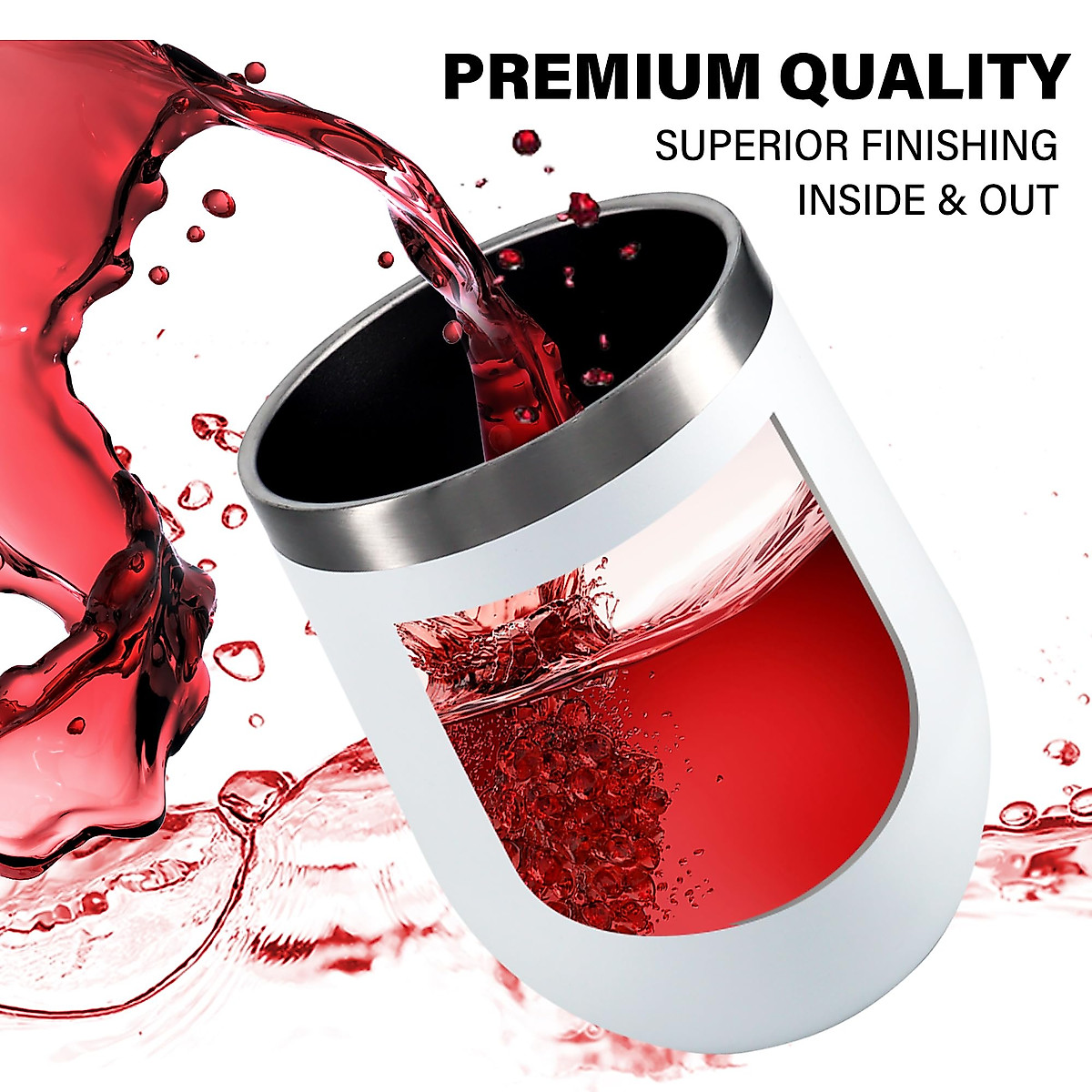 Gifts Idea for Women Girl,Florida Wine Tumbler 12 Oz with Lid,Funny Vacuum Stainless Steel Coffee Mug Stemless Cup,Unique Florida Themed Gift,for Hot and Cold Drinks (White) (Pack of 1)