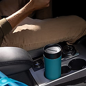 Corkcicle Commuter Cup Insulated Stainless Steel Leak Proof Travel Coffee Mug Keeps Beverages Cold for 9 Hours and Hot for 3 Hours, River, 17 oz