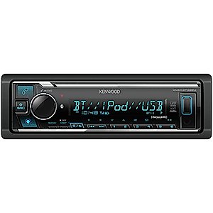 KENWOOD KMM-BT332U Bluetooth Car Stereo with USB Port, AM/FM Radio, MP3 Player, Multi Color LCD, Detachable Face, Built in Amazon Alexa, Compatible with SiriusXM Tuner