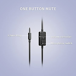 SOMIC G951S Purple Stereo Gaming Headset with Mic for PS4, PS5, Xbox One, PC, Phone, Detachable Cat Ear 3.5MM Noise Reduction Headphones Computer Gaming Headphone Self-Adjusting Gamer Headsets