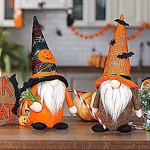 ROGENA Halloween Gnomes Halloween Gnome Halloween Home Decor Halloween Indoor Decorations Halloween Decorations