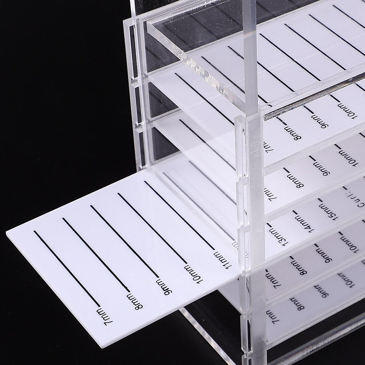 Cabilock 5 Box lash trays for lash extensions Eyelash curler portable Acrylic drawer false eyelash case artificial Organizer Storage eyelash container Storage Box household