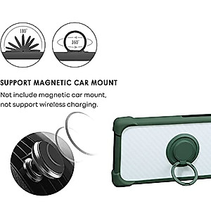 Case for Realme 7 PRO Case Compatible with Realme 7 PRO Phone Case PC backplane + Silicone Soft Frame Cover [360 Metal Ring, Magnetic Car Mount] CSKB-LV