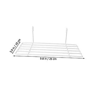 4 pcs Platform Sundeck Household Shelf Play Training Patio Interesting Portable Comfy Parrot Rectangular Toys Iron Wire Accessories B Playground Accessory Pen Metal Bird