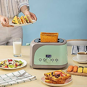 CZDYUF Stainless Steel Bread Maker Electric Toaster Cake Toast Sandwich Oven Grill 2 Slices Automatic Breakfast Baking Machine
