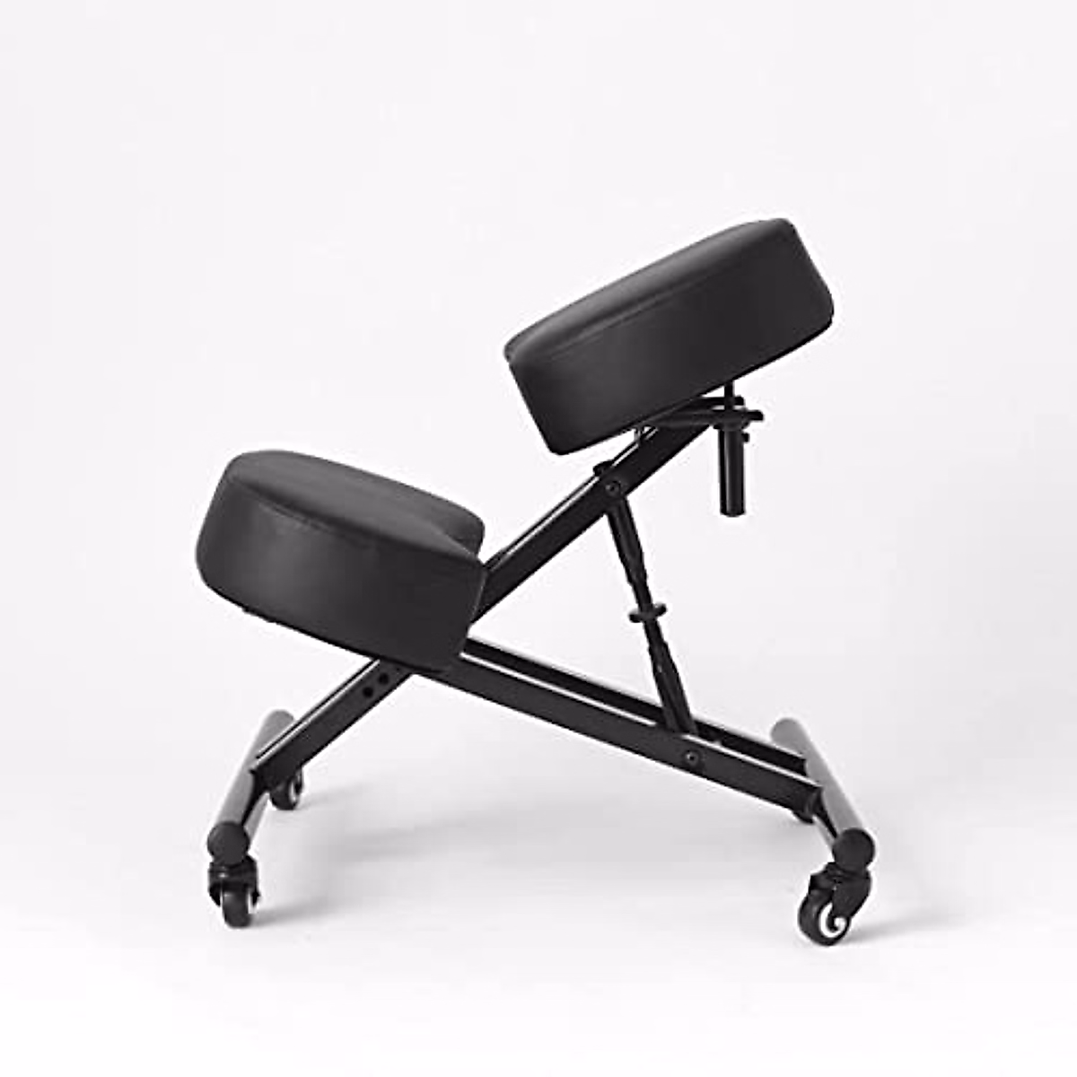 Sleekform Adjustable Seat Angle and Height Kneeling Chair, Ergonomic Posture Stool Chairs for Office and Home - Thick Comfortable Cushions, Wheels