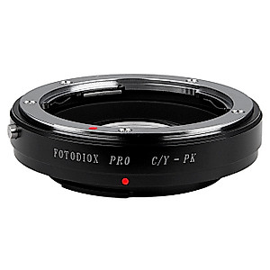 Fotodiox PRO Lens Mount Adapter, Contax Yashica (C/Y) Mount Lens to Pentax K (PK) Mount DSLRS Cameras, CY-PK PRO