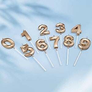 Champagne Gold 28th & 82nd Birthday Candles for Cakes, Number 28 82 Candle Cake Cupcake Topper for Birthday Anniversary Party Decoration