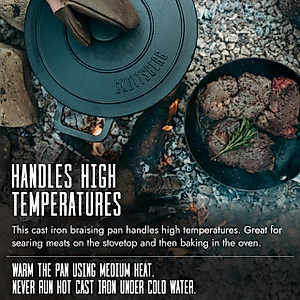 Skottsberg cast iron pot 31.5 cm pre-baked non-stick effect