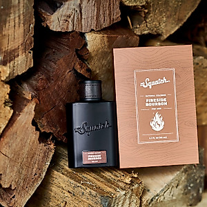 Dr. Squatch Fireside Bourbon Cologne - Natural cedarwood, clove, and patchouli fragrance inspired by Wood Barrel Bourbon Bar Soap