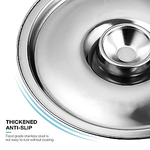 Cabilock 5.5in/14cm Universal Lid for Pans Pots Cover Seasoning Pot Cover Replacement Accessories Frying Pan Cover and Cast Iron Skillet Lid Cover