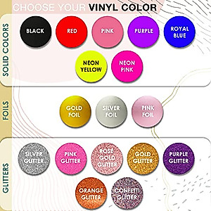 Personalized Tote Bag for Women Gift - 17 Vinyl Color - Customized Canvas Beach Bags for Girl - Custom Shoulder Bags w/Pocket - Large Grocery Bags - Birthday Bridal Shower Bachelorette Party Gifts C1