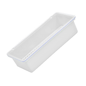 Cabilock Box Chopsticks Box Drain Box Flatware Tray Chopsticks Metal Cutlery Case Containers with Lids Kitchen Drawer Organizer Spoon Tray Straw White Kitchenware Pp Household