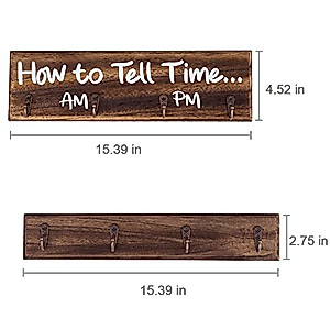 BARGIFTS Mug Holder with 16 Hanger Hooks, Wall Mounted Cup Organizer Rack for Kitchen, Bar, Living Room, Barthroom,Mug Rack for Wall Coffee Cup Rack Set of 4 Coffee…