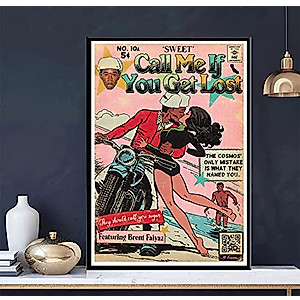 Motlwat Tyler The Cure Poster Call Me If You Get Lost Music Album Poster Aesthetics Room Decor 16x24 inch Unframed