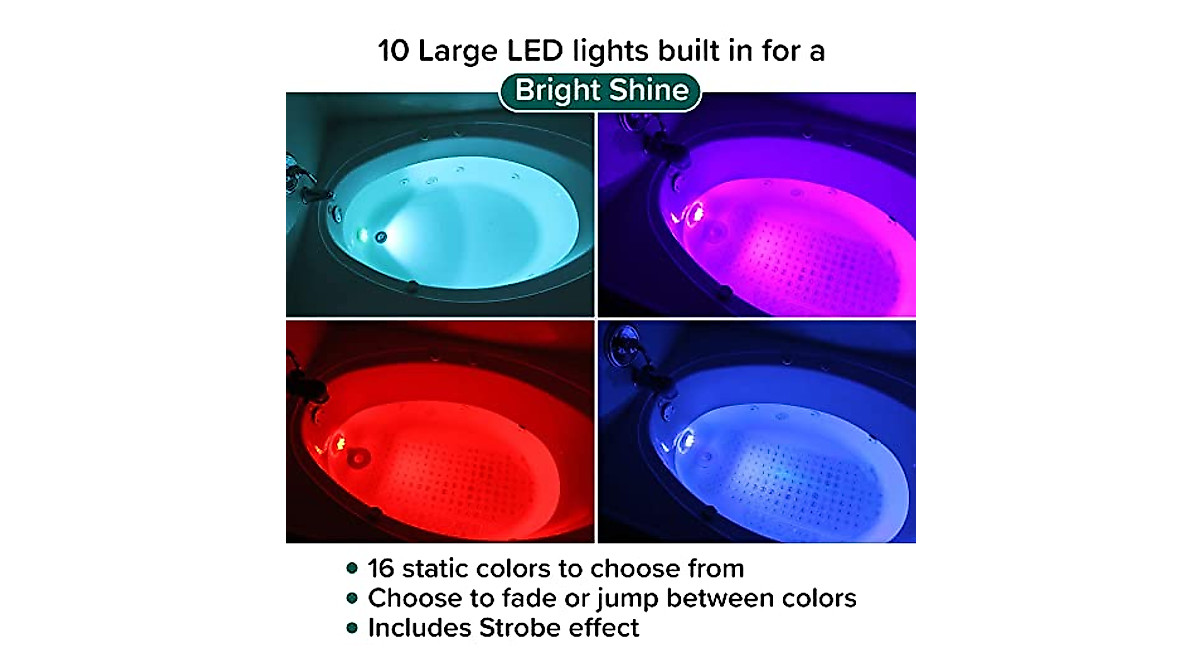 GlowTub Underwater LED Light - Color Changing Spa & Bathtub Glow