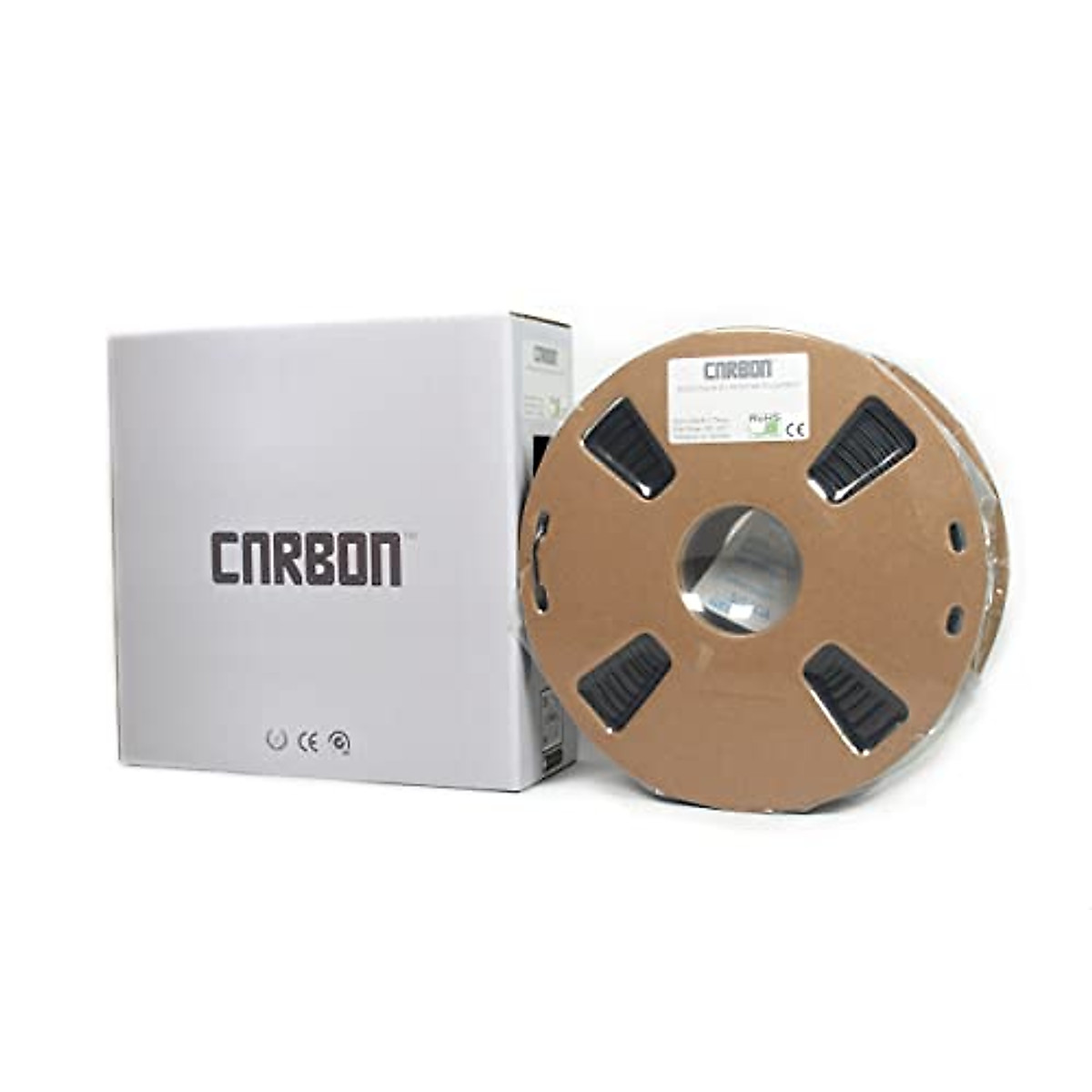 ECO - Certified Food Grade PLA+ 3D Printer Filament - Carbon Brand - Lab Tested, 1.75mm, 1kg, Accuracy: +/- 0.02 (Black)