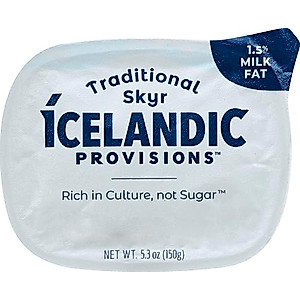 Icelandic Provisions, Strawberry and Lingonberry Thick and Creamy SKYR, 5.3 Ounce