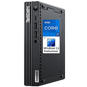 Lenovo ThinkCentre M750q 1L Tiny PC Business Desktop Computer, 12th Gen Intel 12-Core i7-12700, 4GB DDR4 RAM, 256GB PCIe SSD, AC WiFi, Bluetooth, Wireless Antenna, Ethernet, Windows 11 Pro