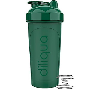 diliqua -4 PACK- 28 oz Shaker Bottles for Protein Mixes | BPA-Free & Dishwasher Safe | 4 large protein shaker bottle | Shaker Cups for protein shakes | Blender Shaker Bottle Pack