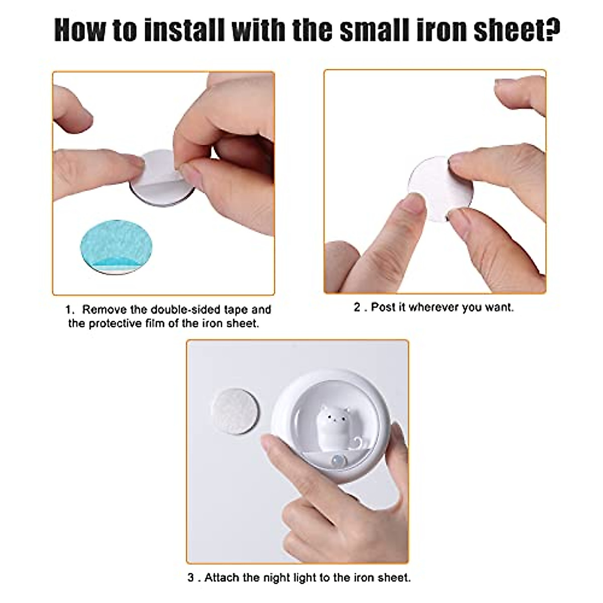 AIMILAR Cat Night Light - Motion Sensor, Rechargeable & Magnetic | Perfect Cat Gifts for Cat Lovers | Adjustable Brightness & 3 Mounting Options | Ideal Kids Night Lights for Bedroom or Bathroom