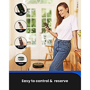 Proscenic 850T Robot Vacuum Cleaner, Wi-Fi Connected Robot Vacuum and Mop, Works with Alexa & Google Home, 3-in-1 Robotic Vacuum with 3000Pa Strong Suction on Carpets and Hard Floors, Boundary Strip